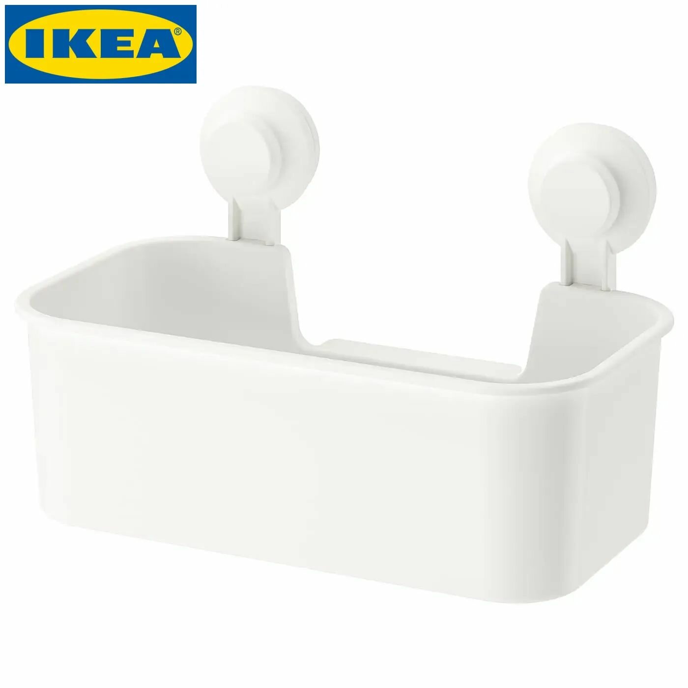 IKEA Полка для ванной комнаты Прямая 1 ярусная, 1 шт