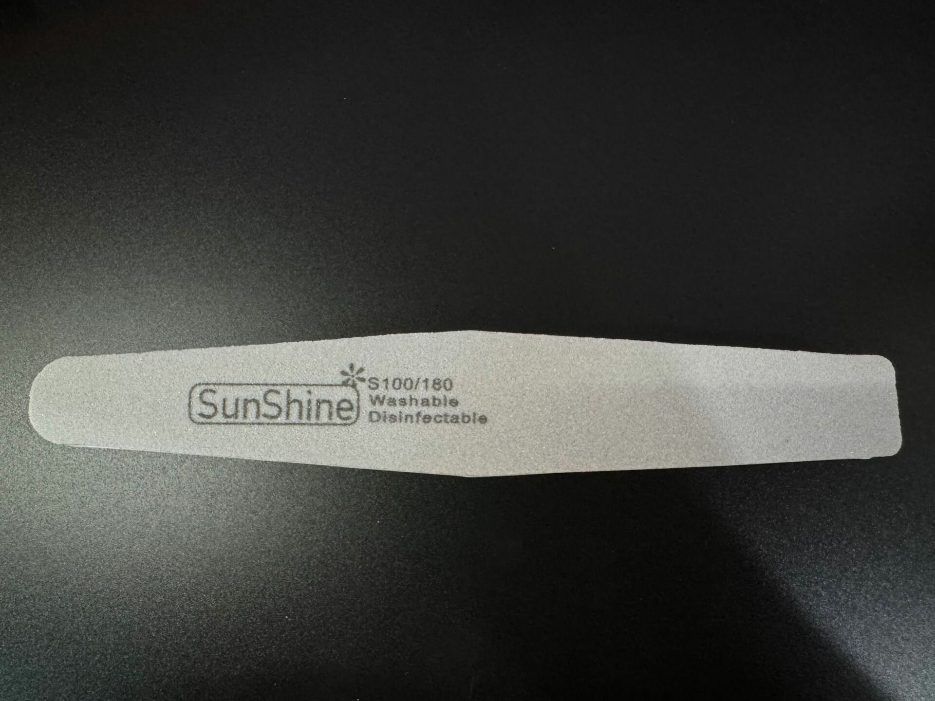 Алмазная губка, для ногтей, двусторонняя, полировальная, 1 серый бриллиант