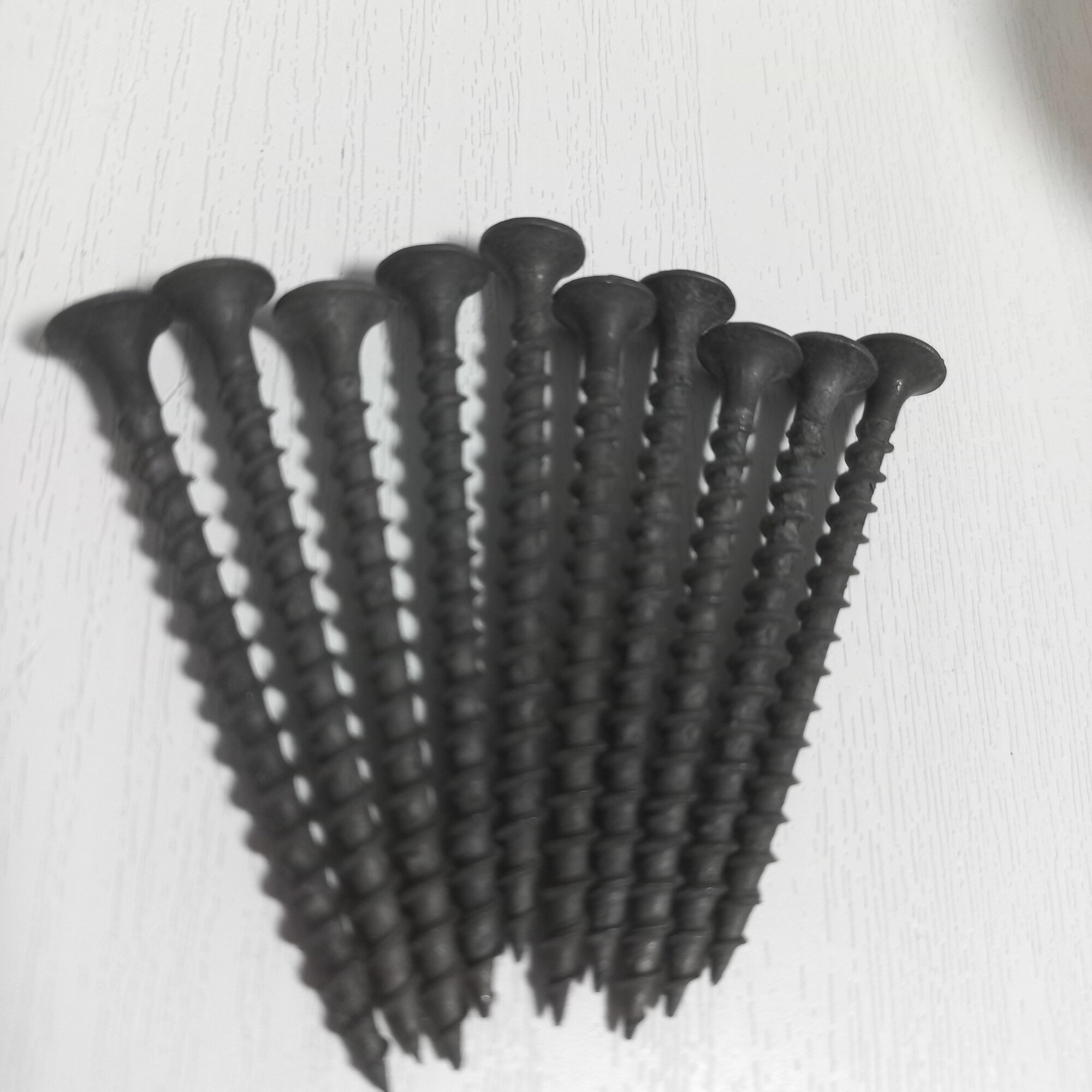 Саморезы гипсокартон-дерево 3.5 *51мм (10 штук) , черный саморез по дереву