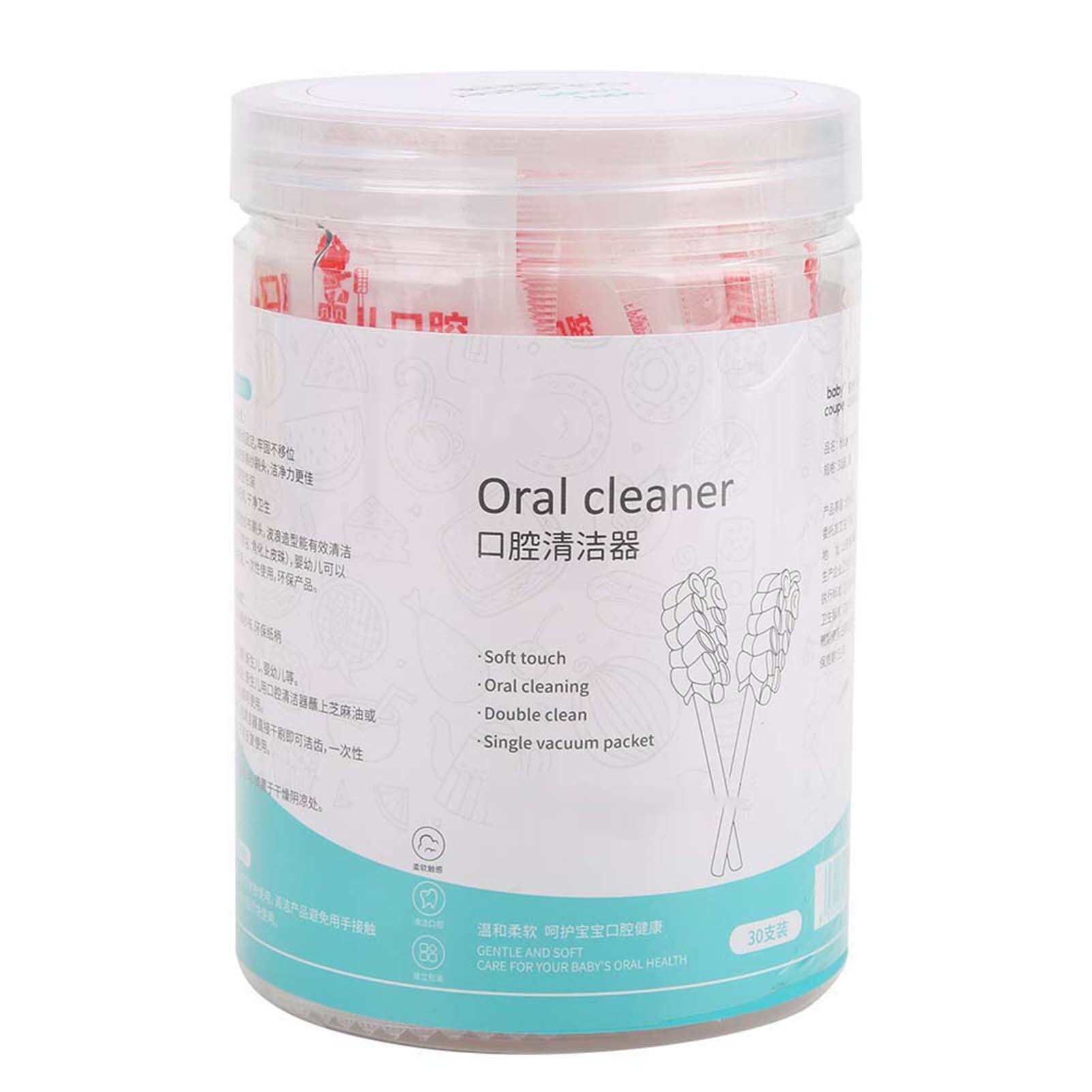 Набор из 30 щеток для чистки полости рта и языка, средства для ухода за зубами младенцев от 0 до 3 лет.