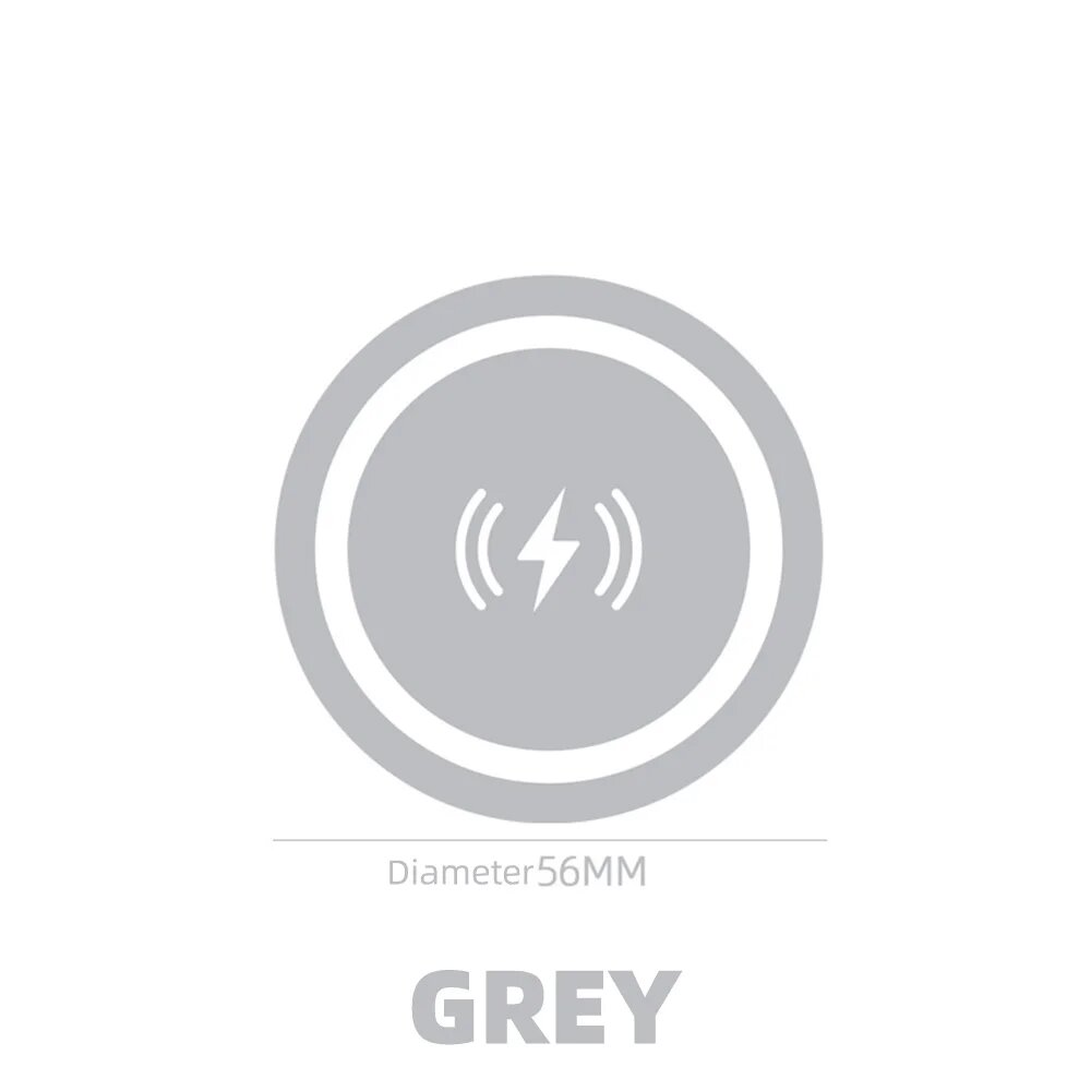 Ультратонкая Магнитная Пластина Для Беспроводной Зарядки Телефона Round-Grey