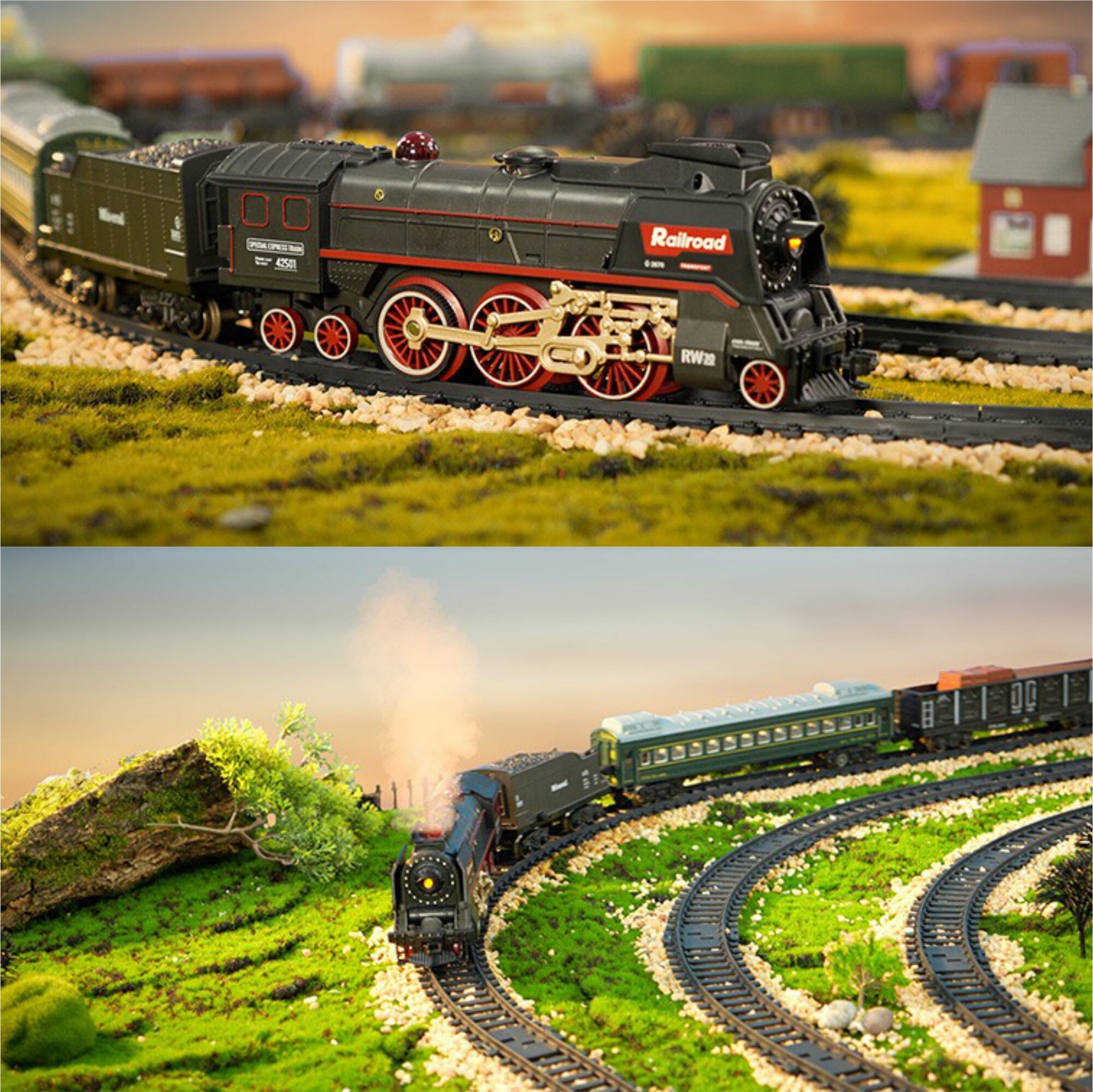 Ретро паровая модель поезда игрушка дл Подарки на 2025 год