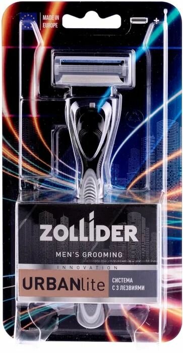 Бритвенный станок ZOLLIDER "Urban Lite", с 1 кассетой, 3 лезвия