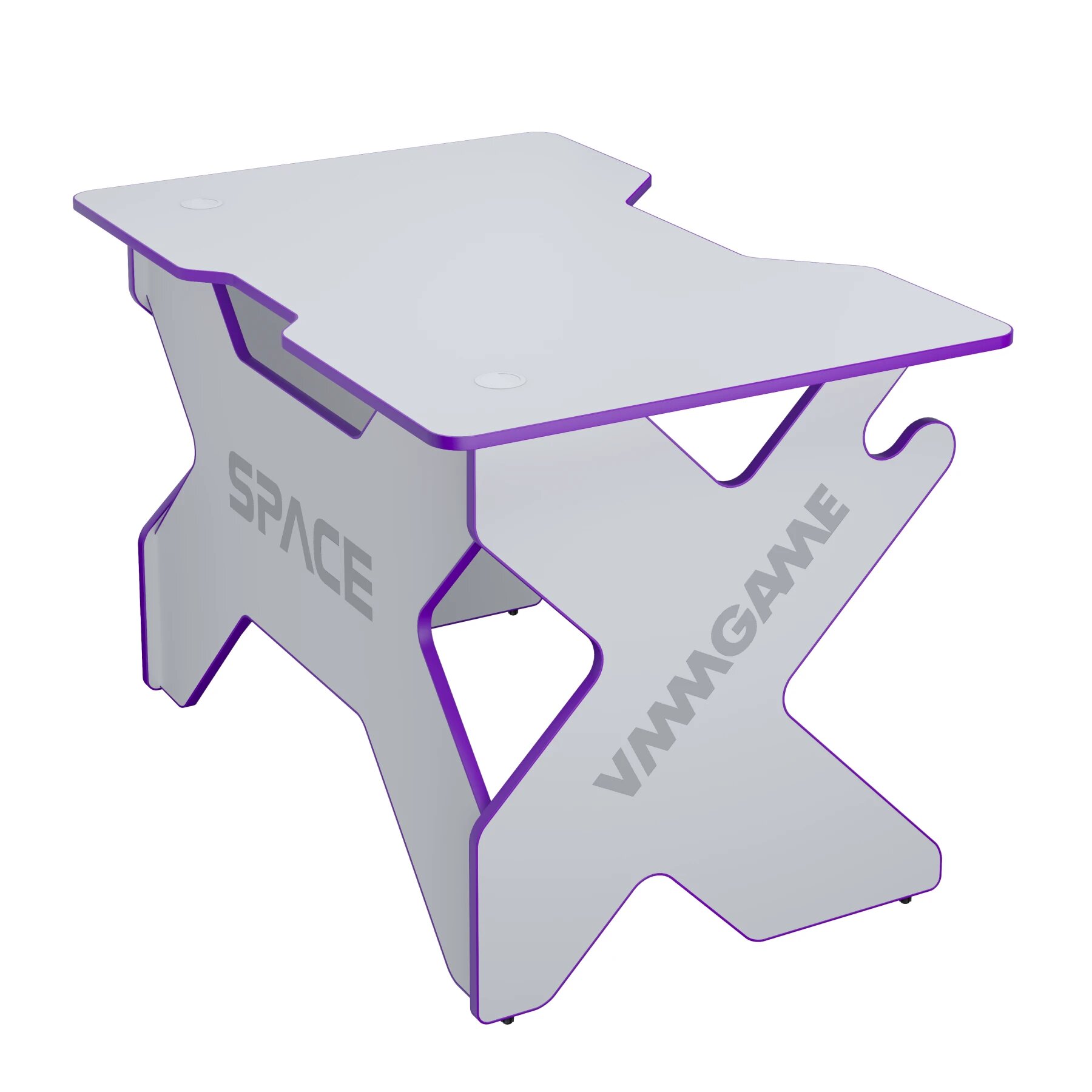 Стол компьютерный VMMGAME SPACE 120 Light белый/фиолетовый