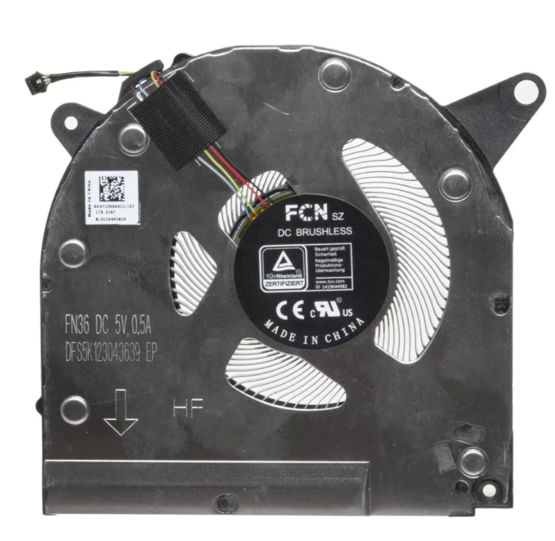 Вентилятор (кулер) для ноутбука Lenovo Legion S7-15IMH05, S7-15ARH5, S7-15ACH6, GPU, 5V