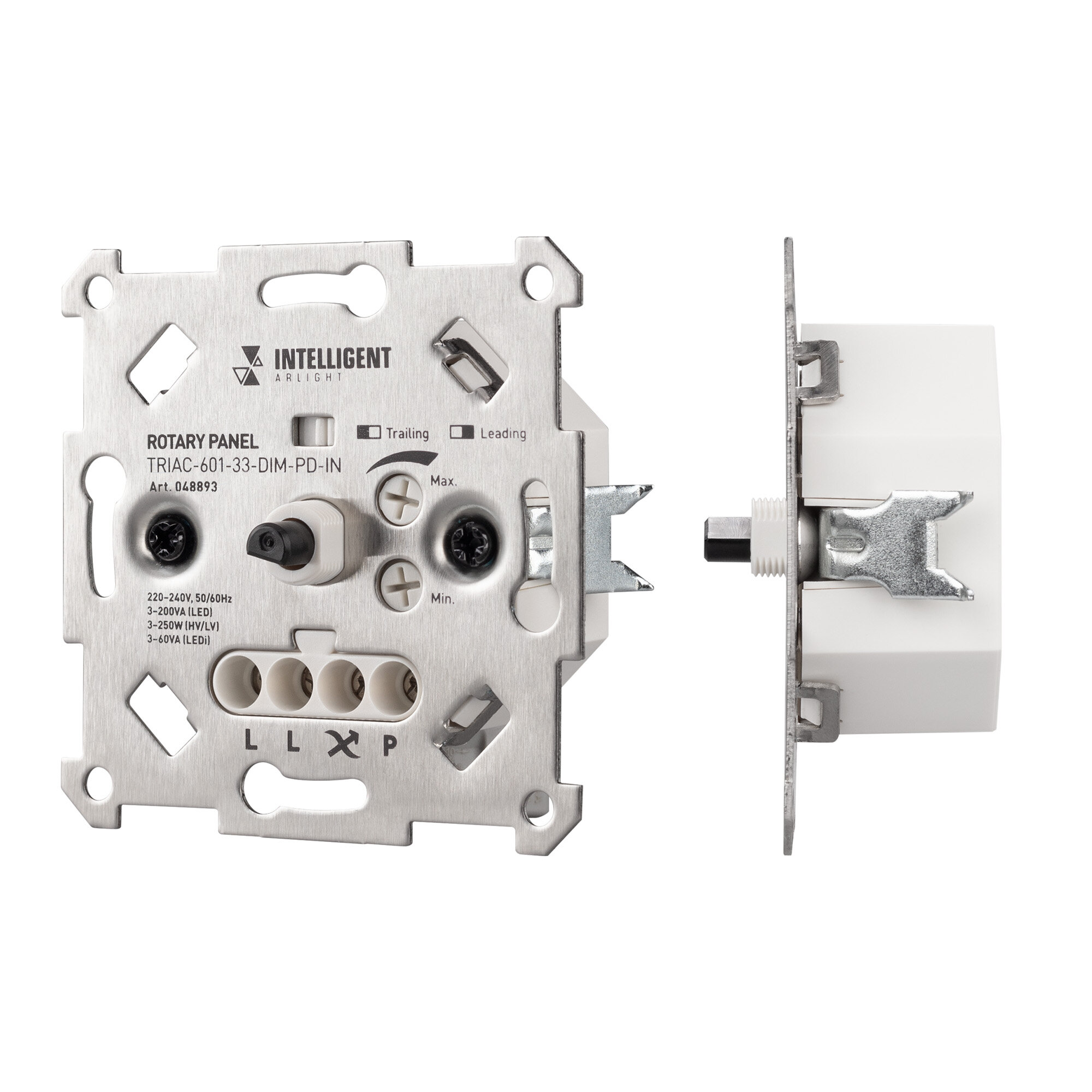 INTELLIGENT ARLIGHT Роторная панель TRIAC-601-33-DIM-PD-IN (230V, 1x1A, Механизм) (IARL, IP20 Металл, 3 года) 048893