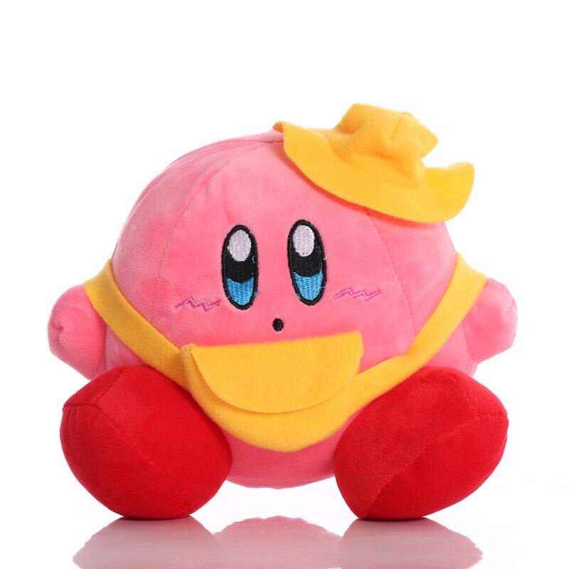 Плюшевый кукла kirby star cappy cartoon anime мягкая игрушка отличный подарок для любителя аниме желтый 10 см