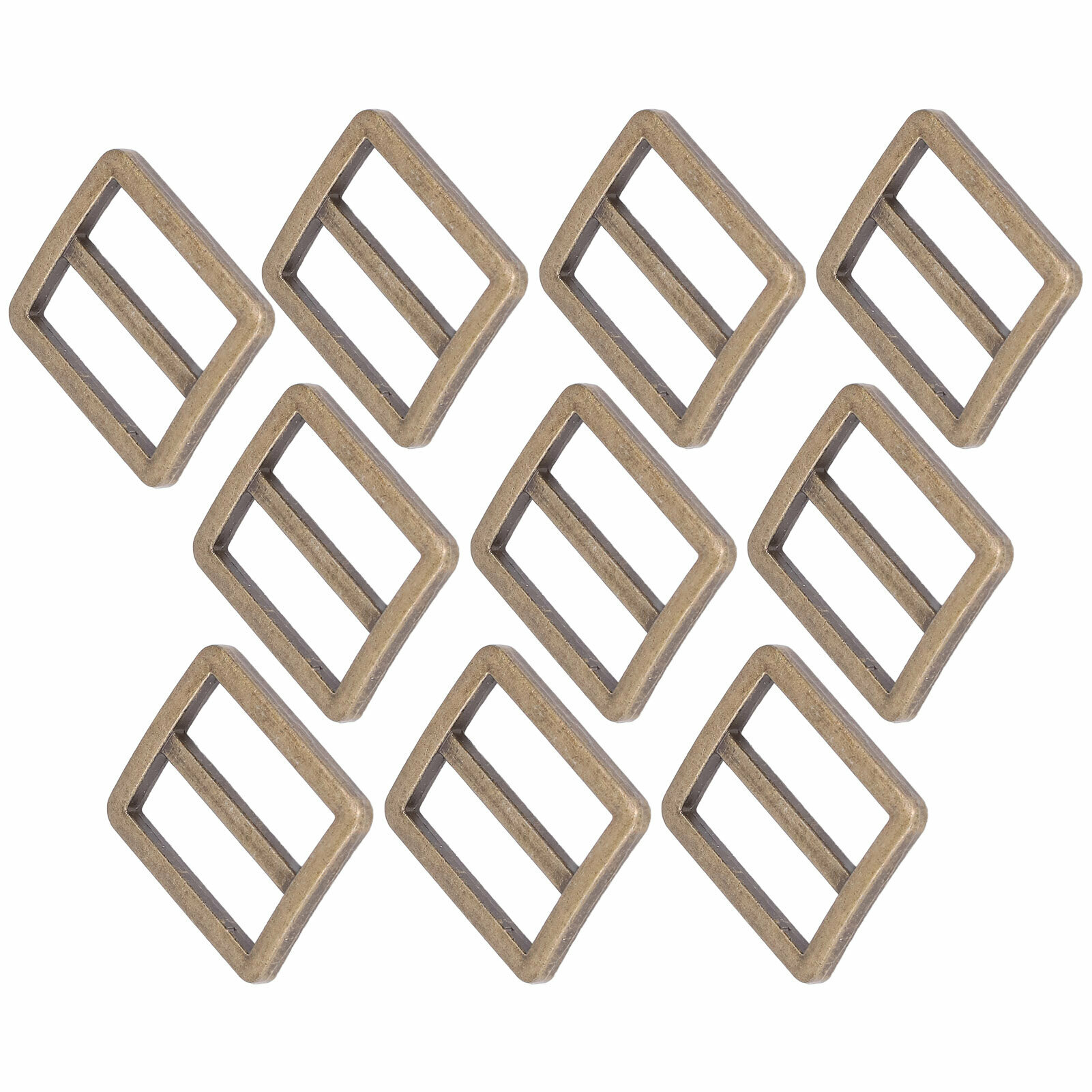 10 шт, металлическая пряжка из цинкового сплава, глянцевая, прочная, износостойкая, широко используемая, пряжка для ремня для чемодана, рюкзака, сделай сам, бронза