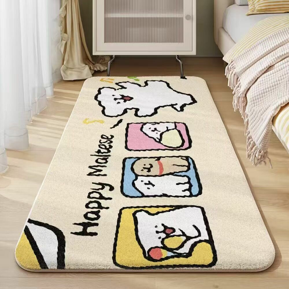 Ковер "Z910", искусственный войлок, микрофибра, ткань с силиконовым напылением, 60x180 см