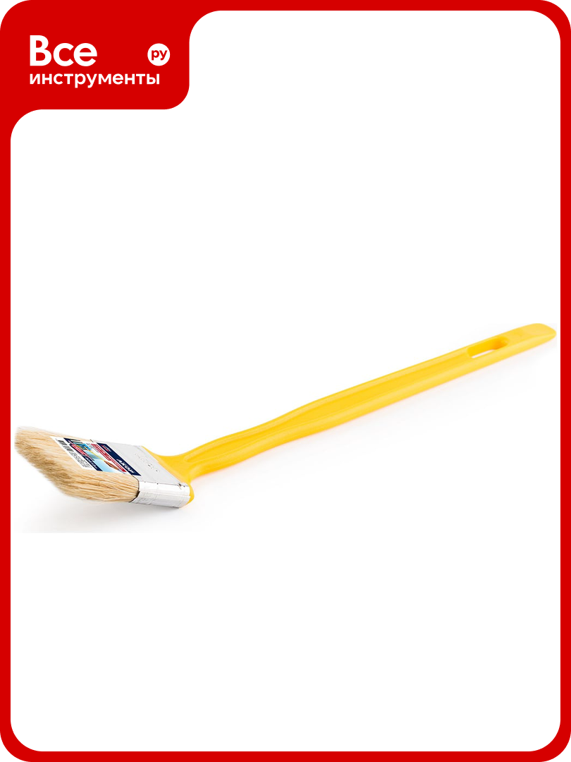 Кисть флейцевая радиаторная Акор натур. щетина 35x10мм КФР-3510 КФР-3510 КФР-35*10