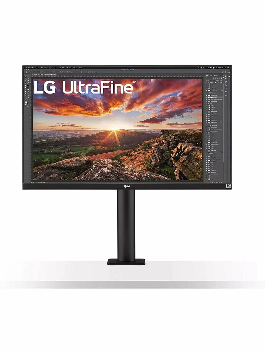Монитор LG 27 UltraFine 27UN880-B черный IPS LED 16:9 HDMI M/M матовая HAS Piv 350cd 178гр/178гр 384