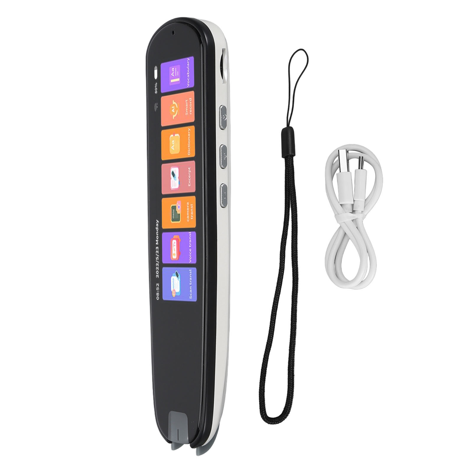 Языковое устройство Translator Device 134 Языки онлайн -трансляция голоса 60 Перевод фотографии языковые переводчик для изучения чтения путешествий белый