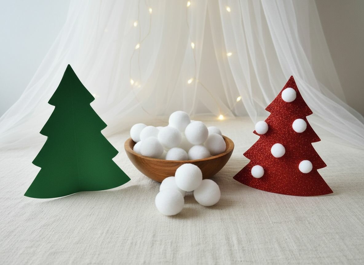 Помпоны плюшевые, текстиль, диаметр 4 см, цвет белый, упаковка 8 штук