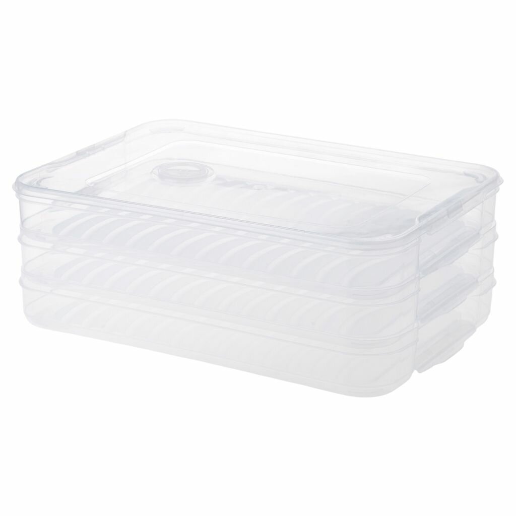 Коробка для пельменей-белая-трехслойная