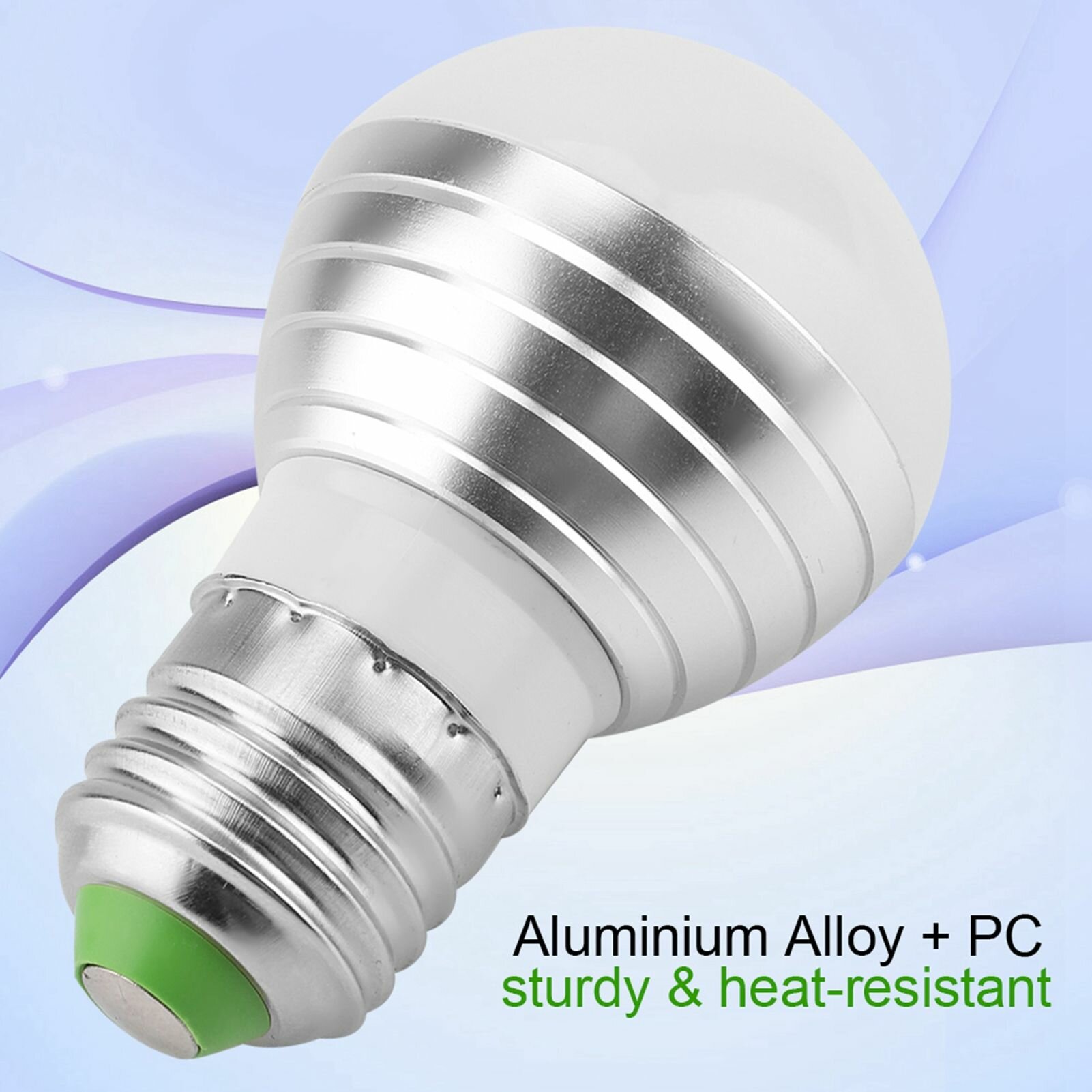 RGBW светодиодная лампочка 3 Вт E27, 16 цветов, пульт ДУ, энергосберегающая