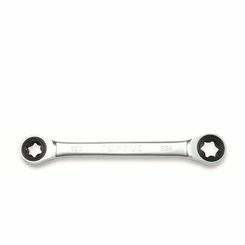 Ключ накидной звездочка е10хе12 с трещотками Toptul aoac1012