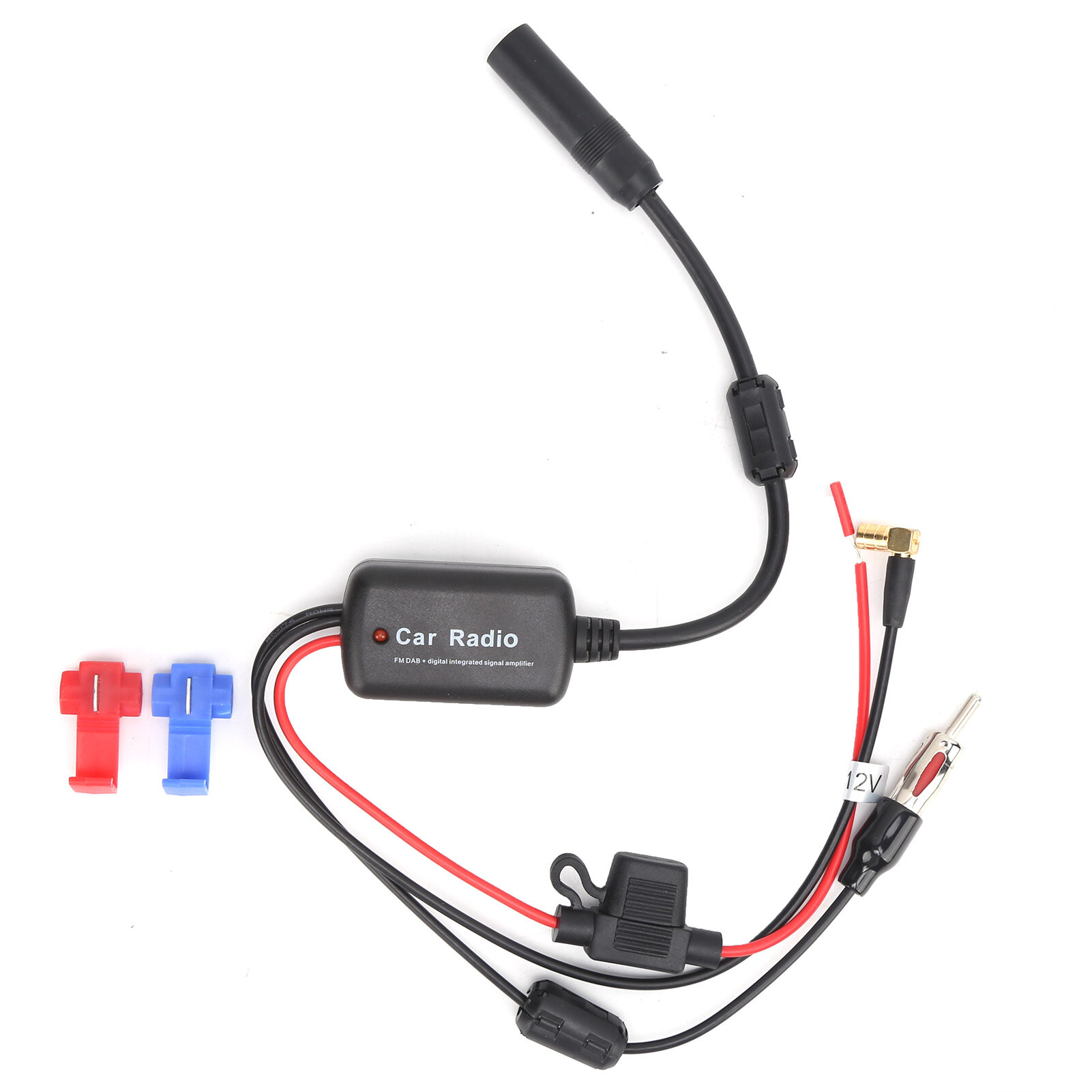 Усилитель сигнала DAB CAR Стерео антенна FM/AM Радио AMP DC 12 24V с 2 -х зажим