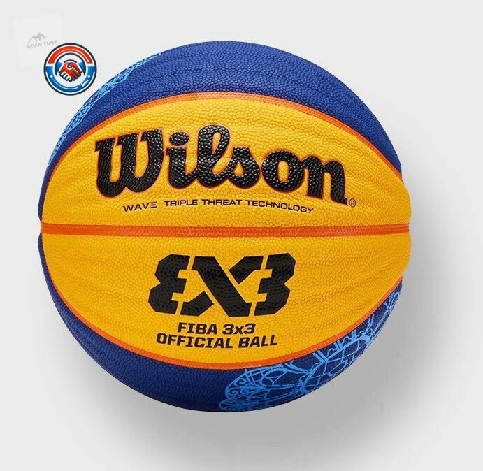 Баскетбольный мяч Wilson FIBA 3x3 2024, размер 6 с весом 7, технология Cushion Core и Wave Triple Threat для уличного и зального стритбола, подарок баскетболисту