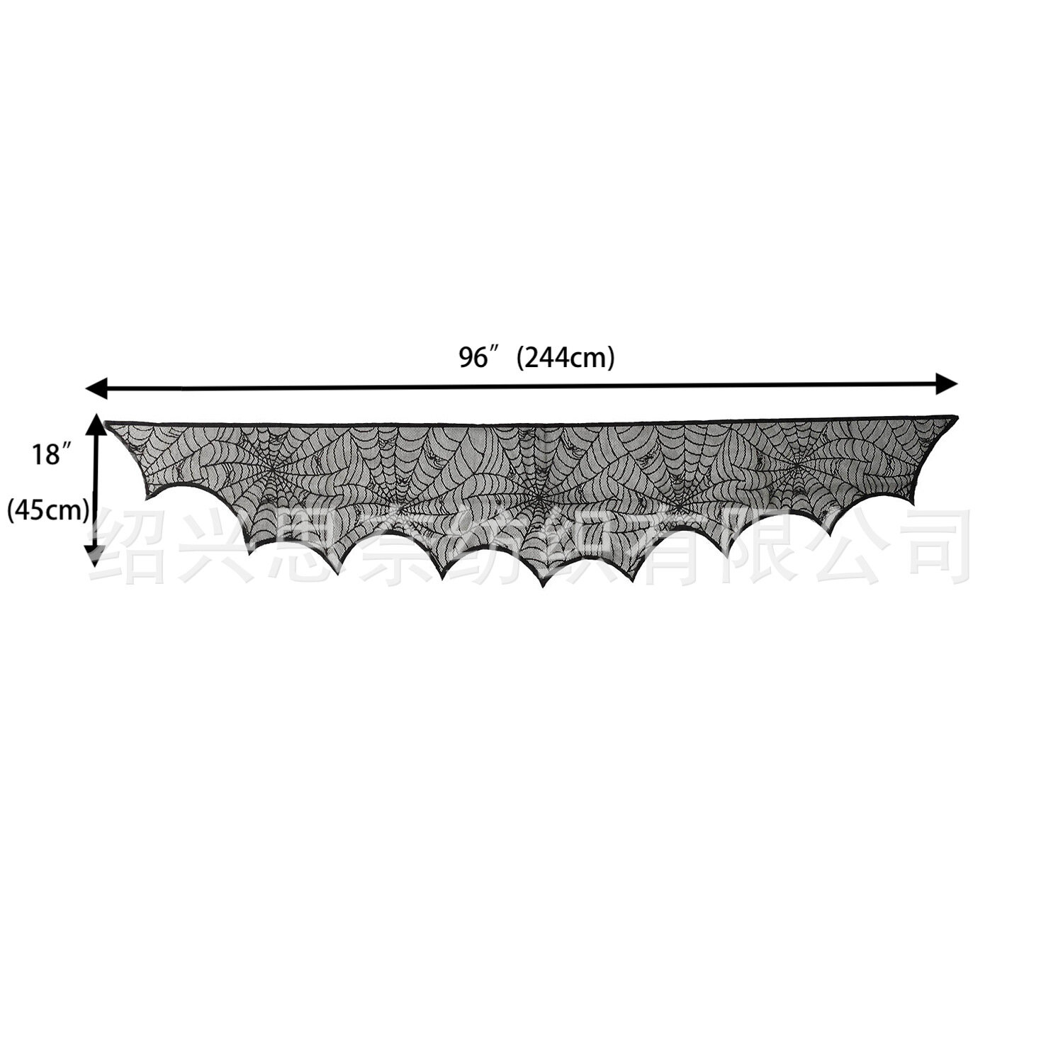 Черная крестообразная Хэллоуинская паутина, скатерть, круглая скатерть, подставка для столовых приборов, абажур, собственный дизайн фабрики, оптовая американская высококачественная продукция