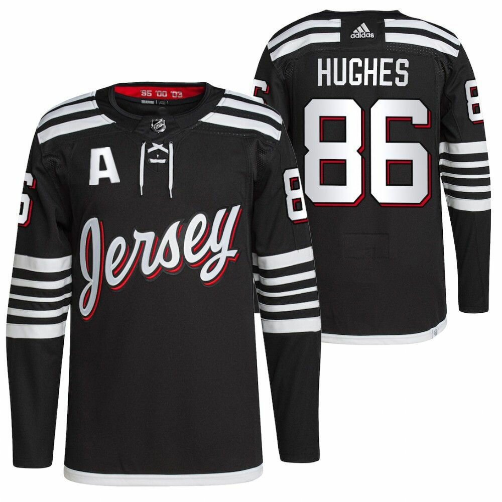 NHL джерси хоккейная Нью-Джерси Девилз New Jersey Devils Jersey 86 Jack Hughes