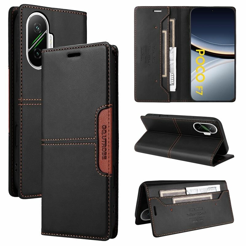 Smartphone Case 6.83″, Faux Leather, black