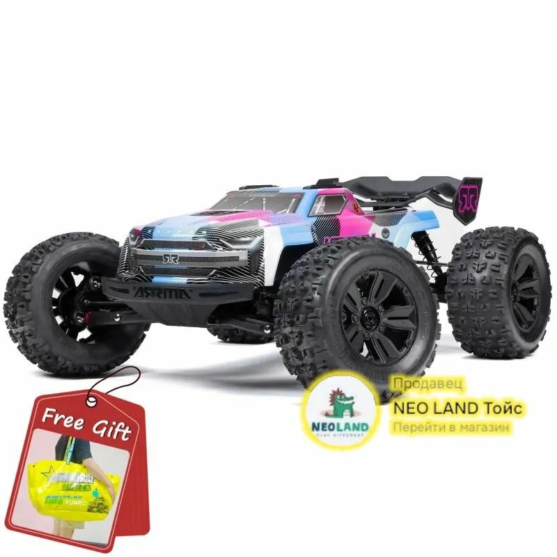 ARRMA 1/8 KRATON 6S V6 4X4 BLX бесколлекторный скоростной монстр-трак RTR #ARA8608V6 мощная радиоуправляемая модель для гонок и бездорожья