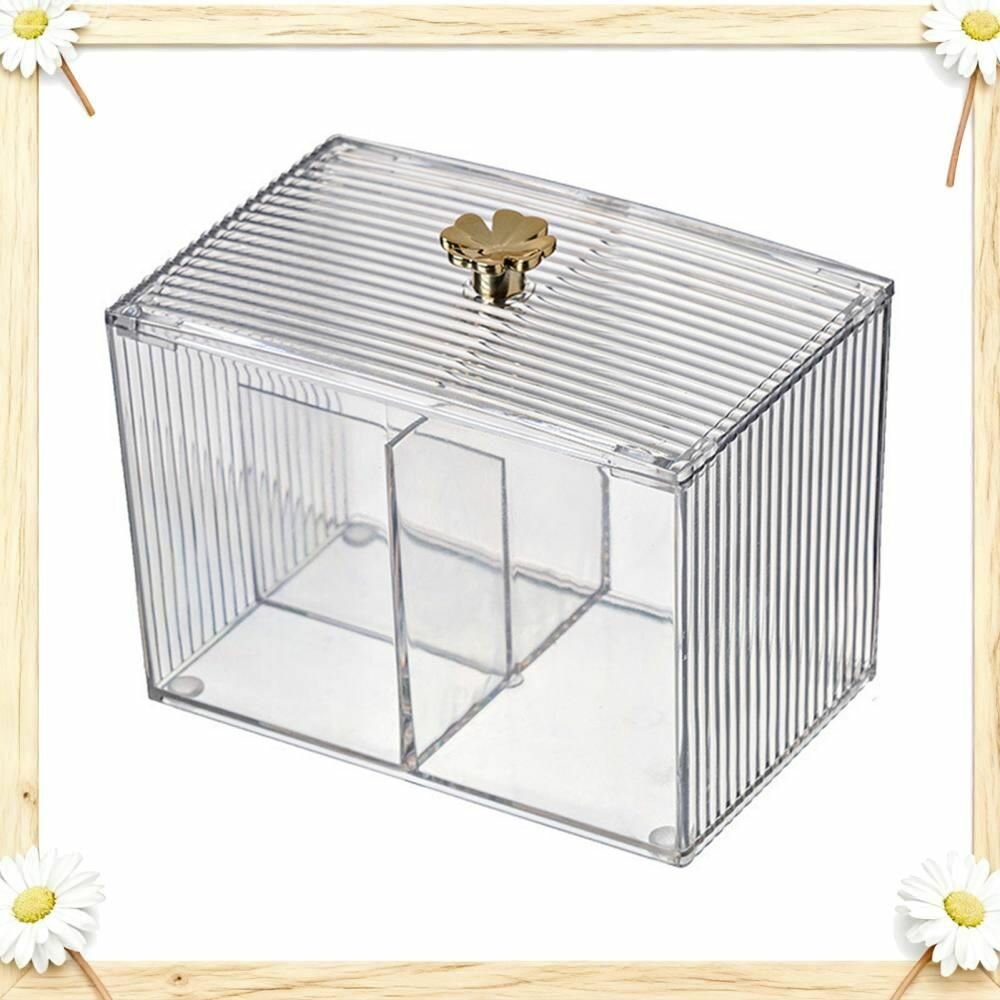 Коробка для хранения ватных дисков, стильный и прочный контейнер для косметики на столе