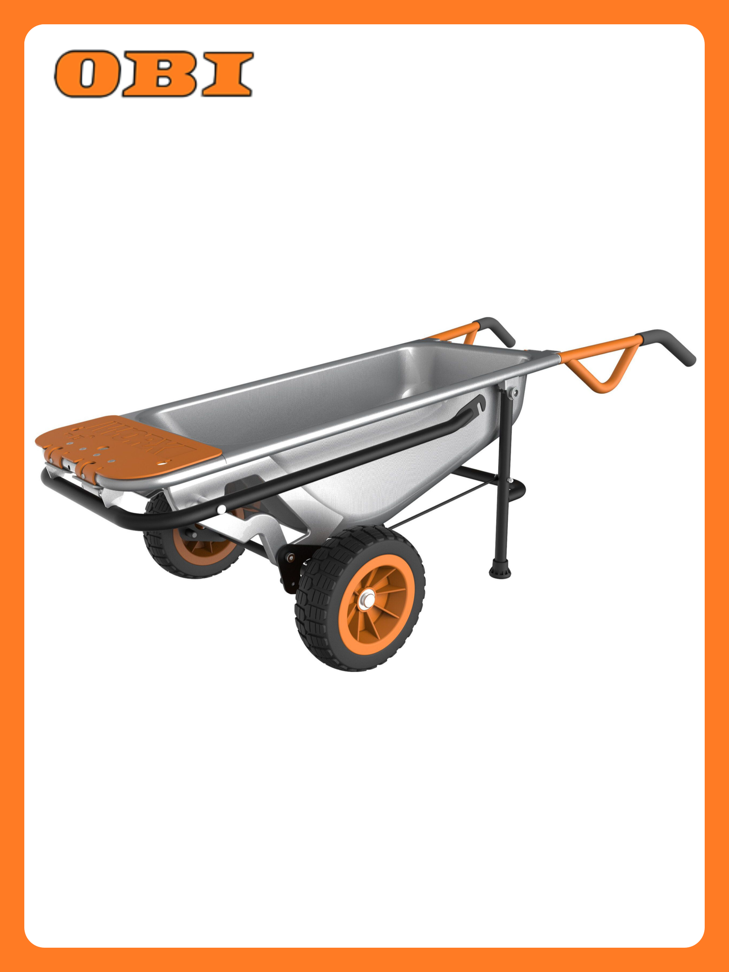 Тележка кузов Worx WG050 нескладная 2 колеса садовая 136 кг