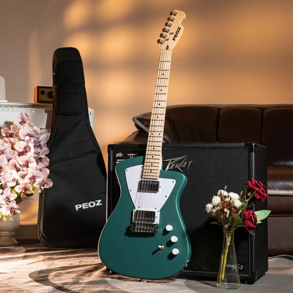 PEOZ TR-1 Электрическая гитара Smart Digital Guitar 35 встроенных эффектов Встроенный тюнер USB-интерфейс 5 Вт динамик