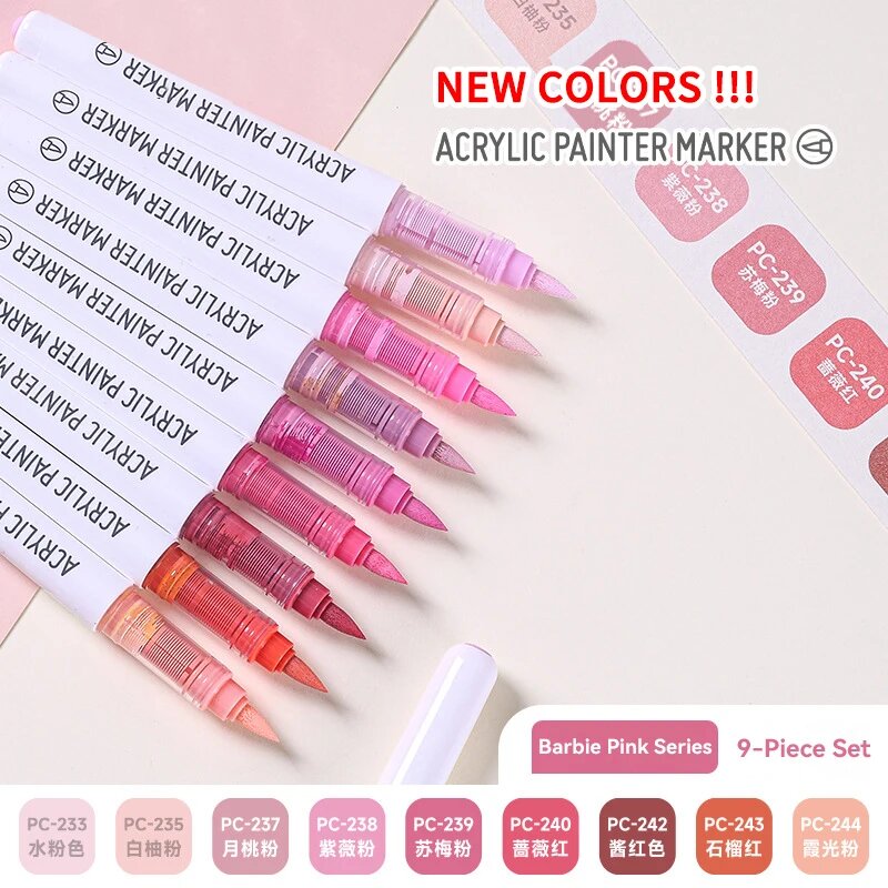 Маркеры LANGUO 168 цветов для рисования Barbie Pink