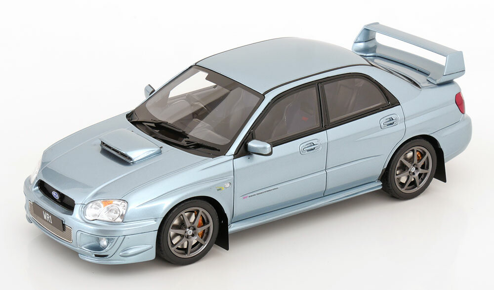 Модель коллекционная OTTO Subaru impreza wrx sti solberg edition light blue metallic
