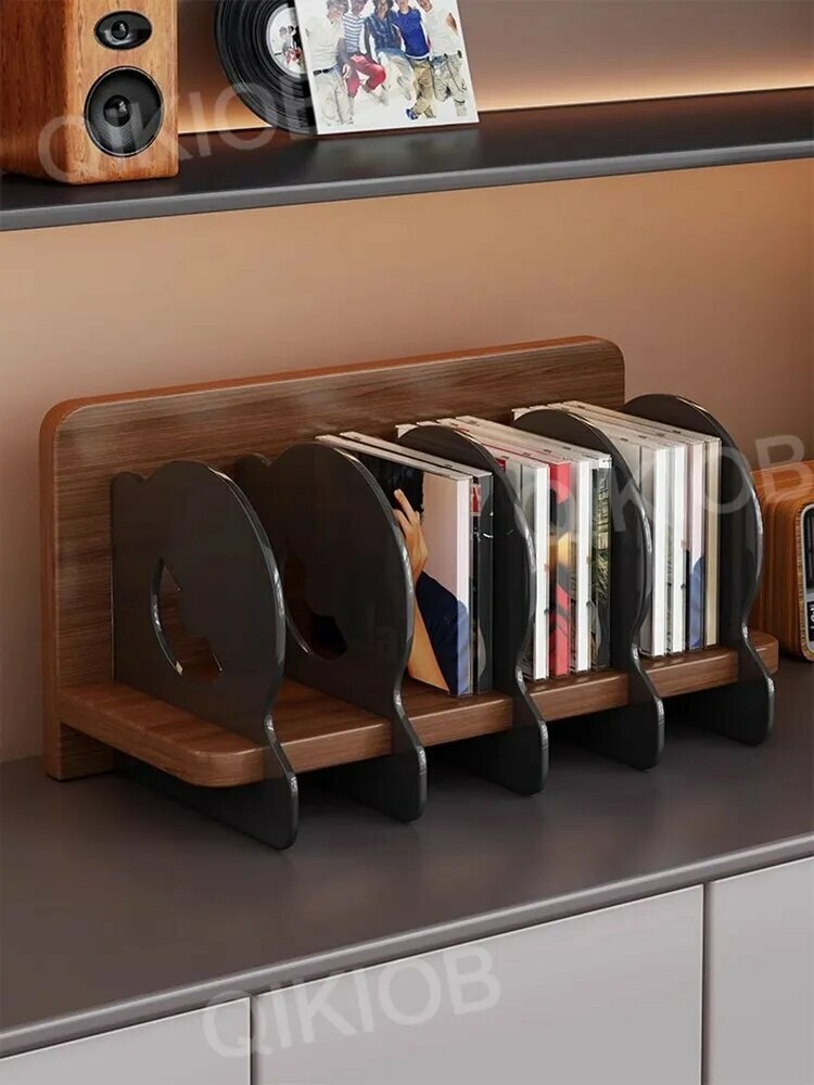 Подставка для виниловых пластинок, Стойка для CD дисков, Подставка для хранения CD дисков, 35.5x16.2x18.7cm