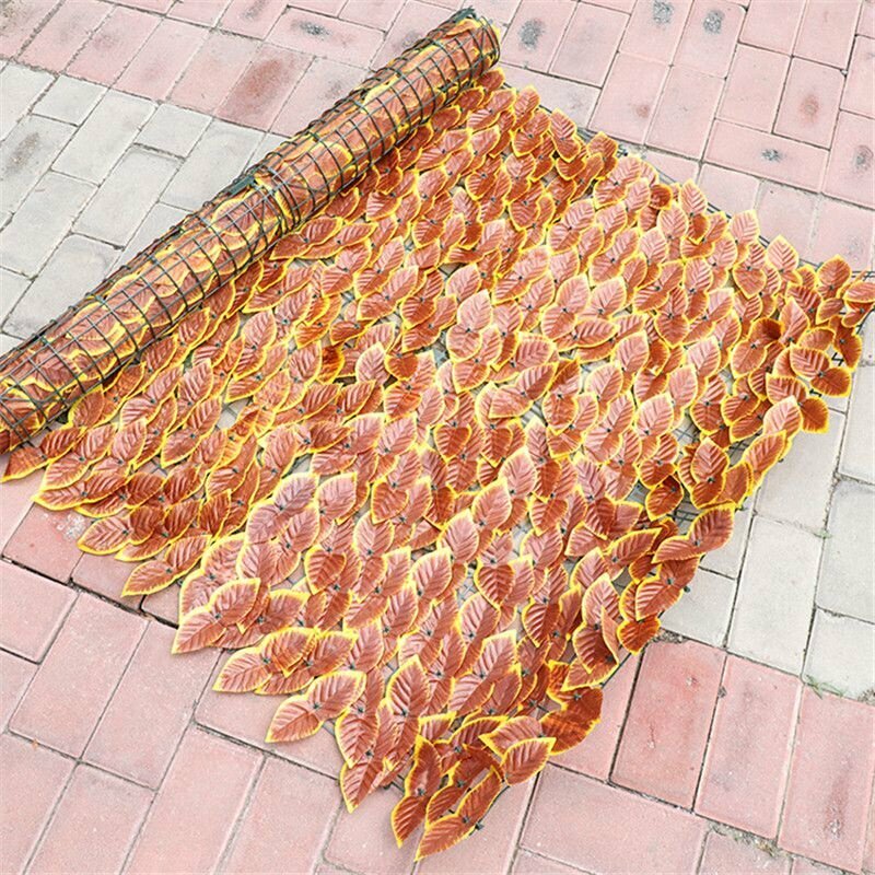 Природный искусственный лист для экранов конфиденциальности в саду, Желто-зеленый - XXL