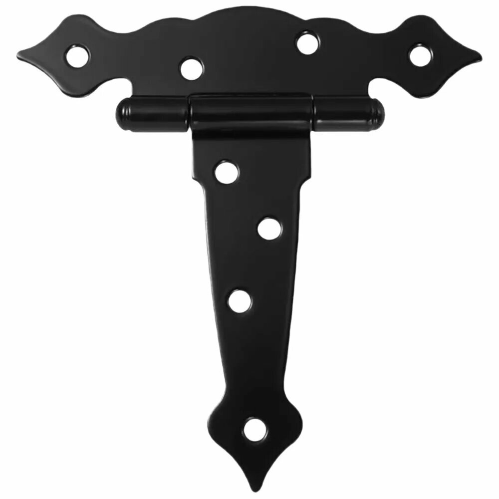 Стальные черные петли для установки на банные двери размером 19.50x18.70x1.00 см