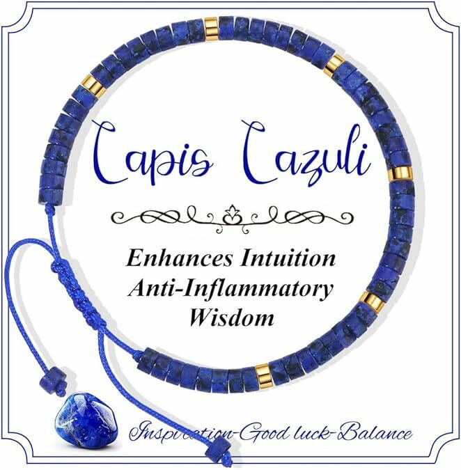 Браслет для гадания, YM Полудрагоценный камень Плетеный Регулируемый Удача