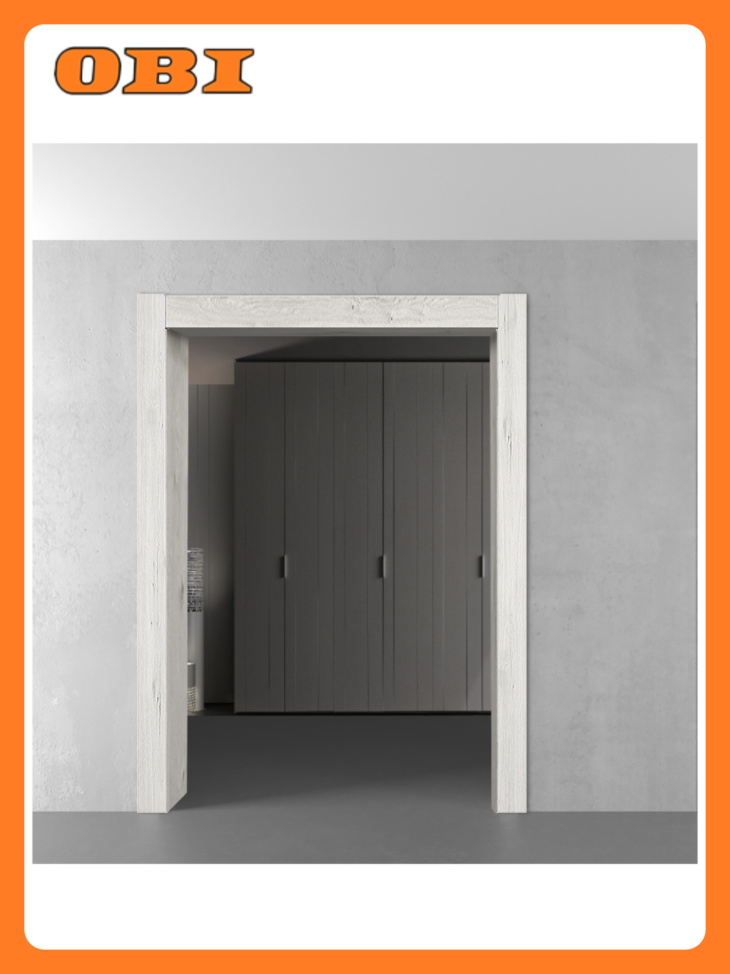 Дверная арка 120-1 ПВХ санторини белый