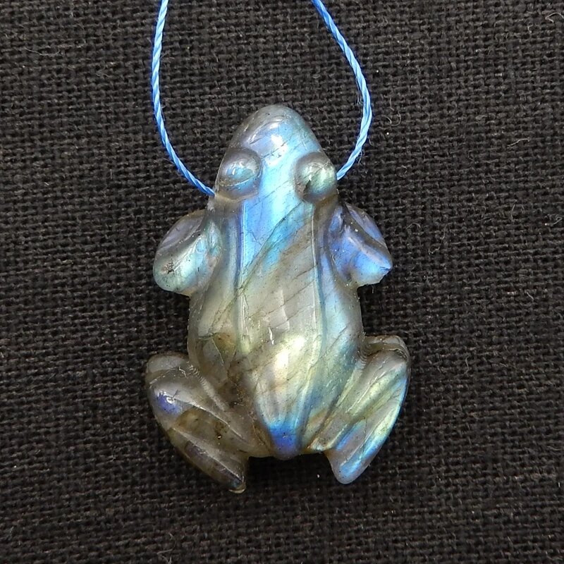 Лабрадорит подвеска лягушка B&F