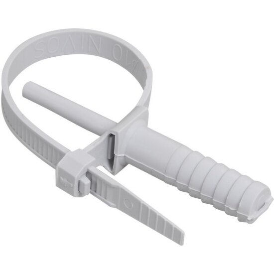 Хомут кабельный Iek дюбельный ХД 7х150 полиамид сер. (уп.50шт), UHH80-7-150-50-K41-F