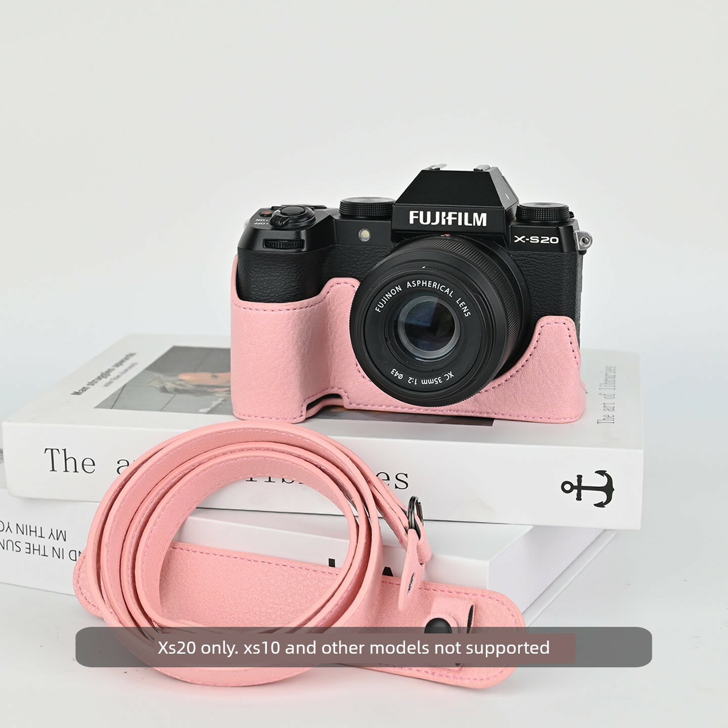 Розовый базовый элемент Fuji XS20 с ремешком 306 и аксессуарным комплектом для камер серии X