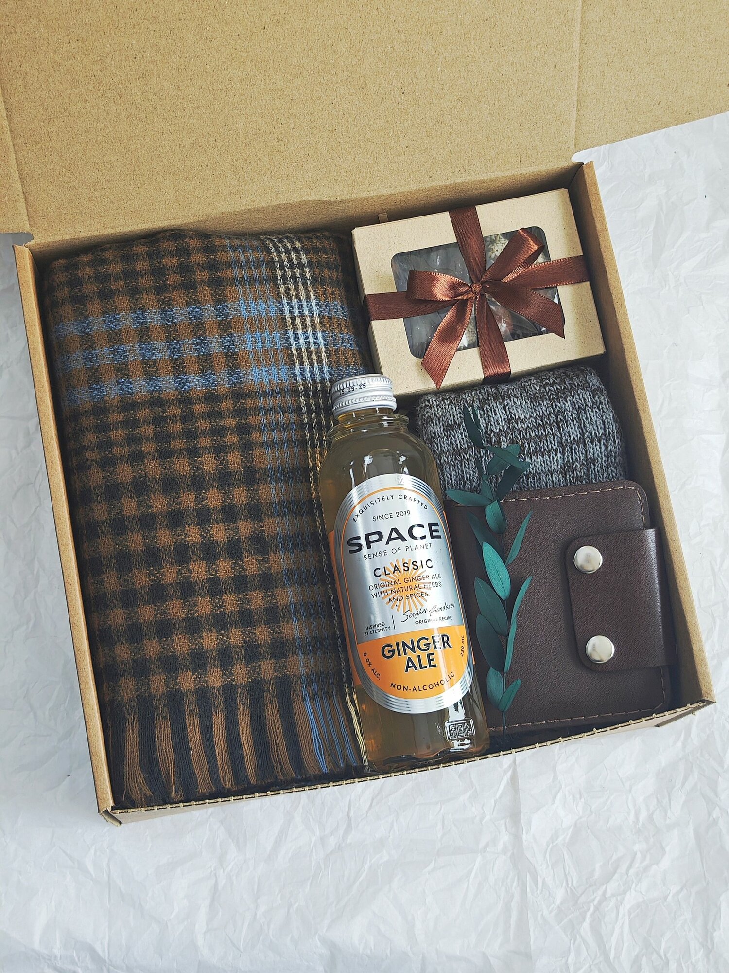 Мужской подарочный бокс в шоколадных тонах / подарок на день рождения, новый год или 23 февраля