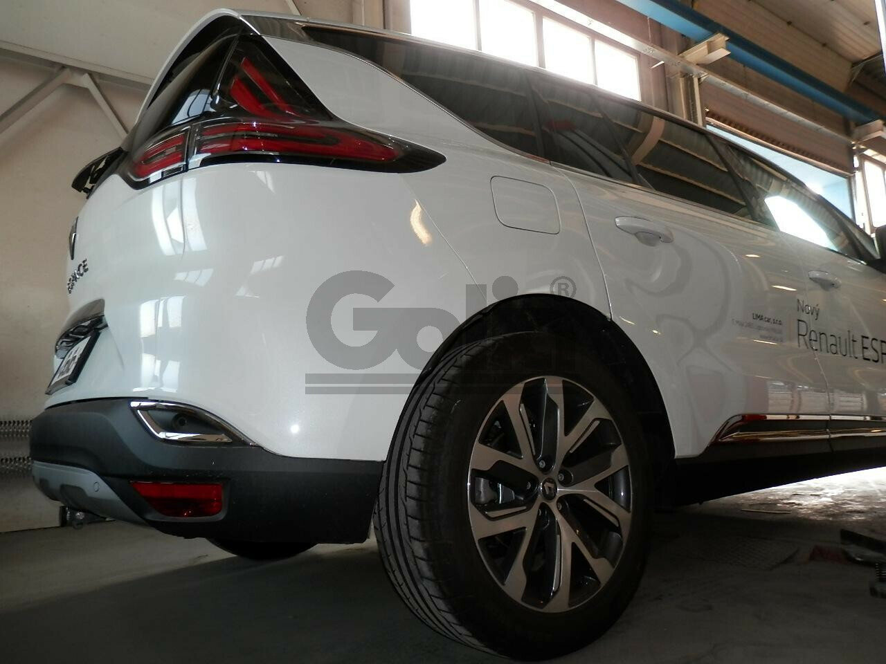 Оцинкованный фаркоп на Renault Espace 2015-2022 (без электрики), Galia R096A