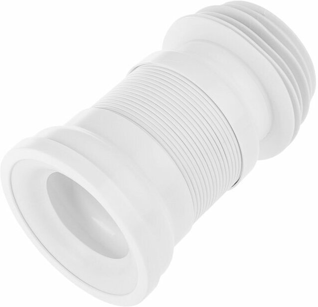 Гофра для унитаза Unicorn T350, 350 мм, цвет белый, труба гофрированная