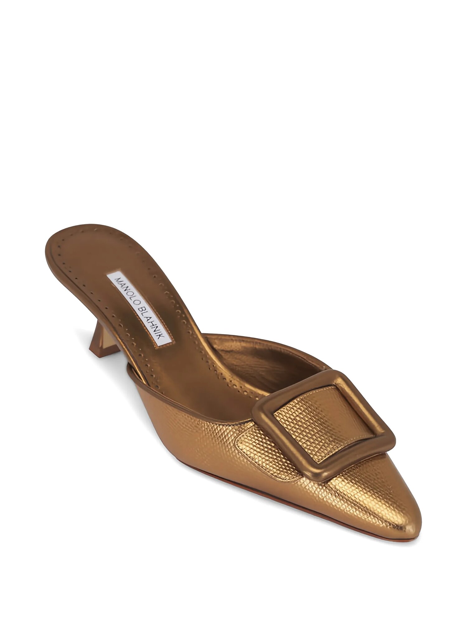 Мюли Manolo Blahnik Square buckle mules, размер 38 — фото 1