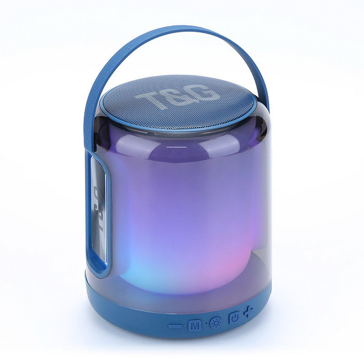 Беспроводная колонка TG-376 (8W/TF/FM) LED Flashing (синий)
