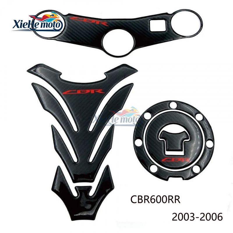 3D защитные наклейки на бак для Honda CBR600RR 2003-2016 RR наклейки на бак