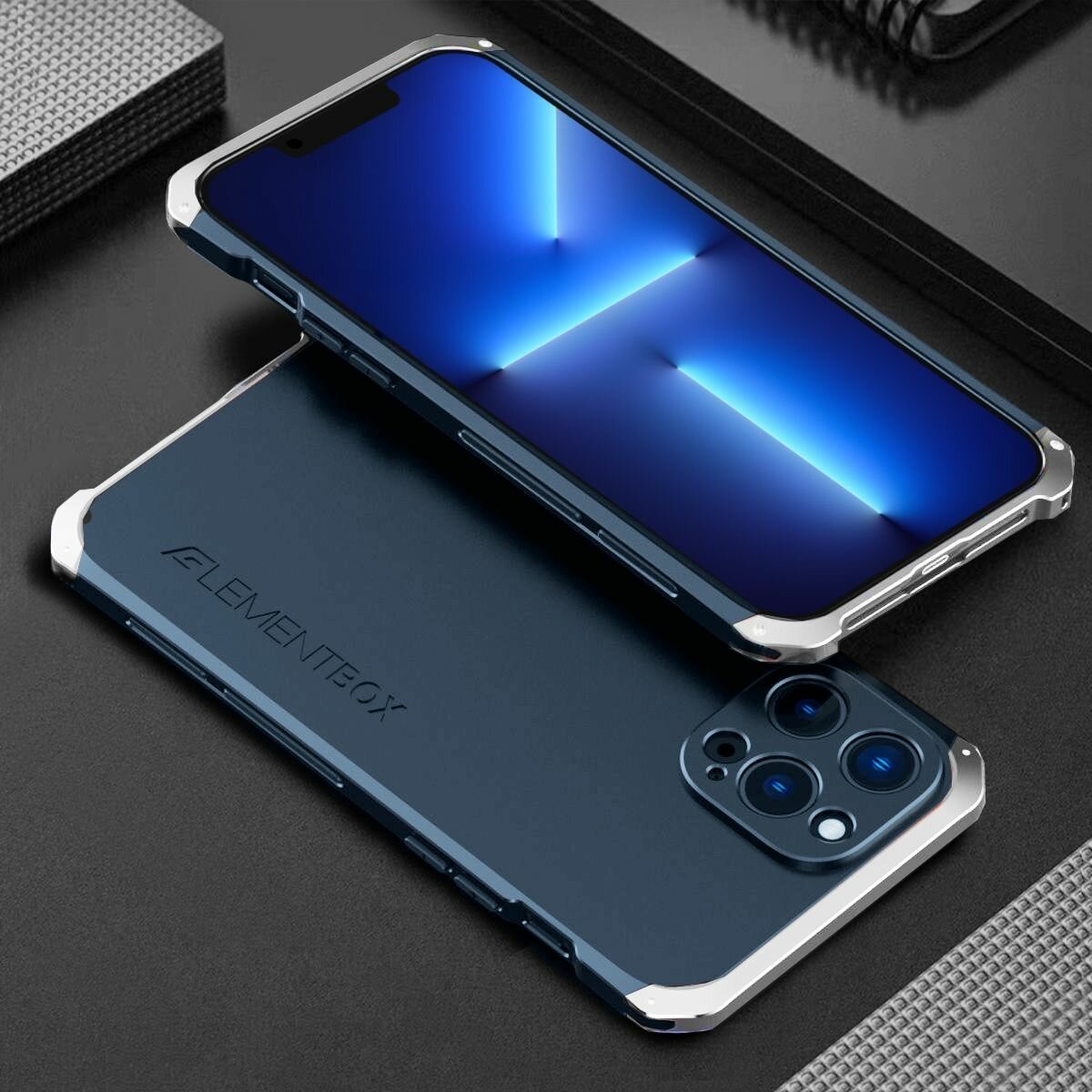 Чехол iPhone 15 Pro Max (6.7") Element Box голубой