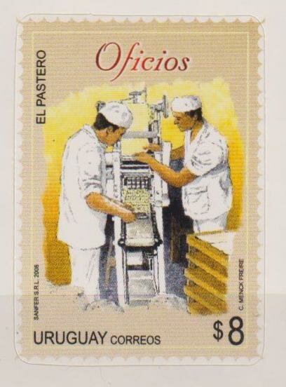 Почтовые марки Уругвай 2008г. "Профессии" Сельское хозяйство, Рабочие MNH