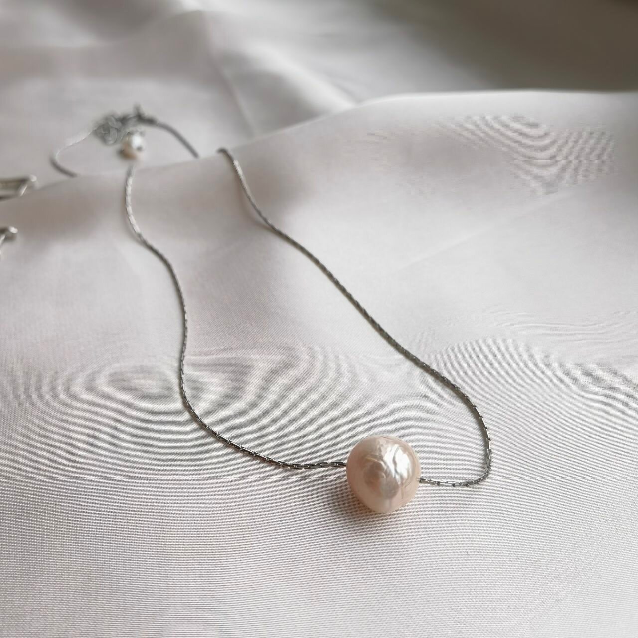 Серьги, жемчуг культивированный