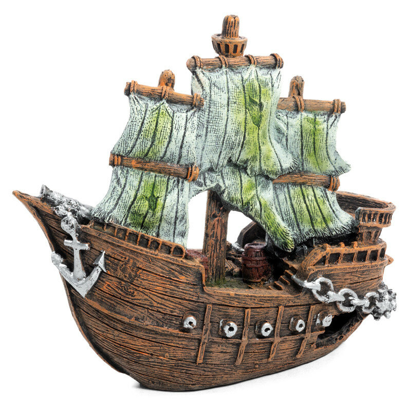 Laguna Aqua декор для аквариума грот "Торговое судно", 18.5х8.5х16 см