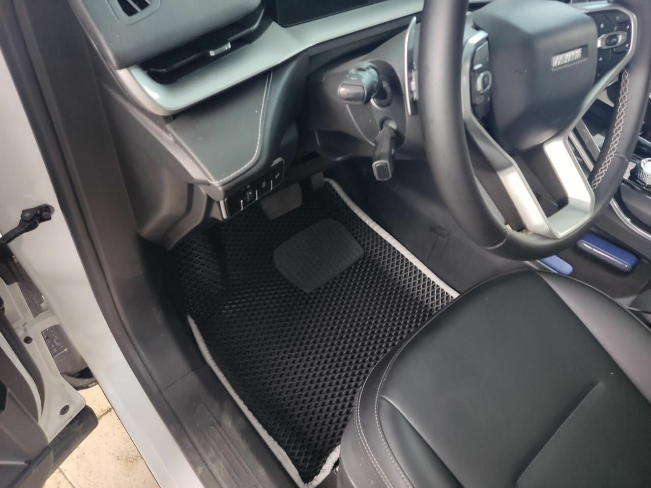 Ковры в салон 3D EVA для Haval H6. 3-е поколение. 2020-2023 год. Цвет Черный/Черный